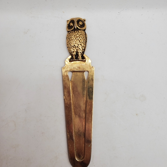 Other | Vintage Metal Owl Bookmark Gold Tone | Poshmark
